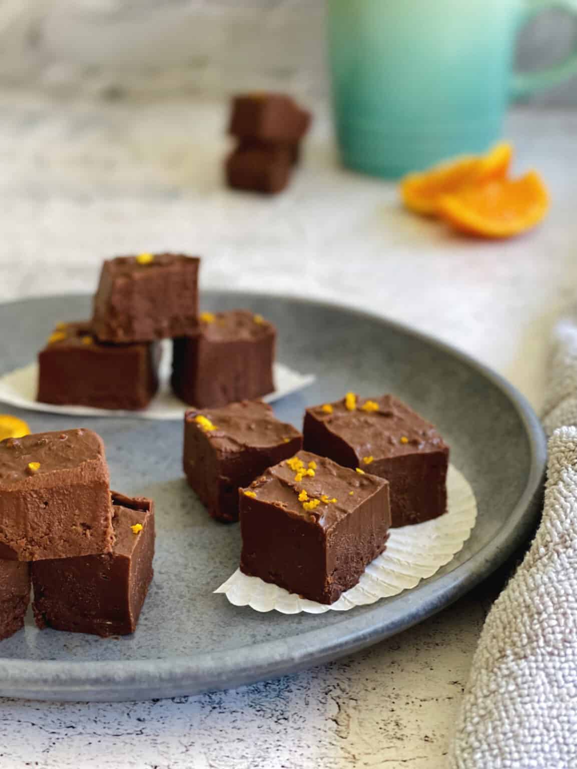 Healthy Dark Chocolate Orange Fudge (sugar-free) — Love Incredible Recipes