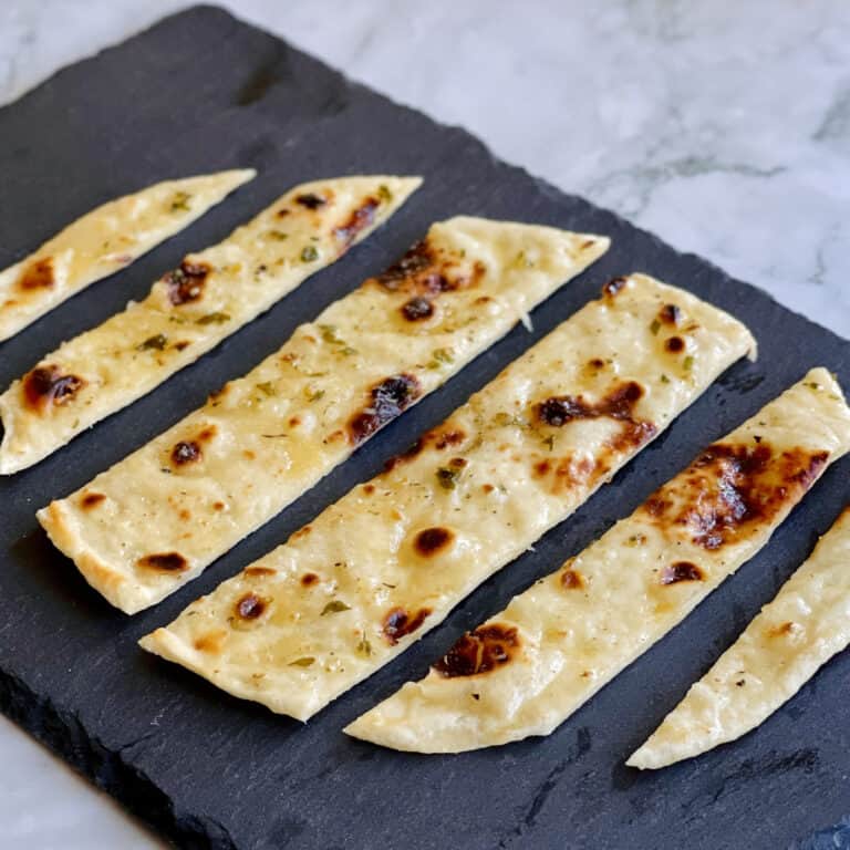 Garlic Flatbread (with Homemade Garlic Herb Butter) — Love Incredible ...