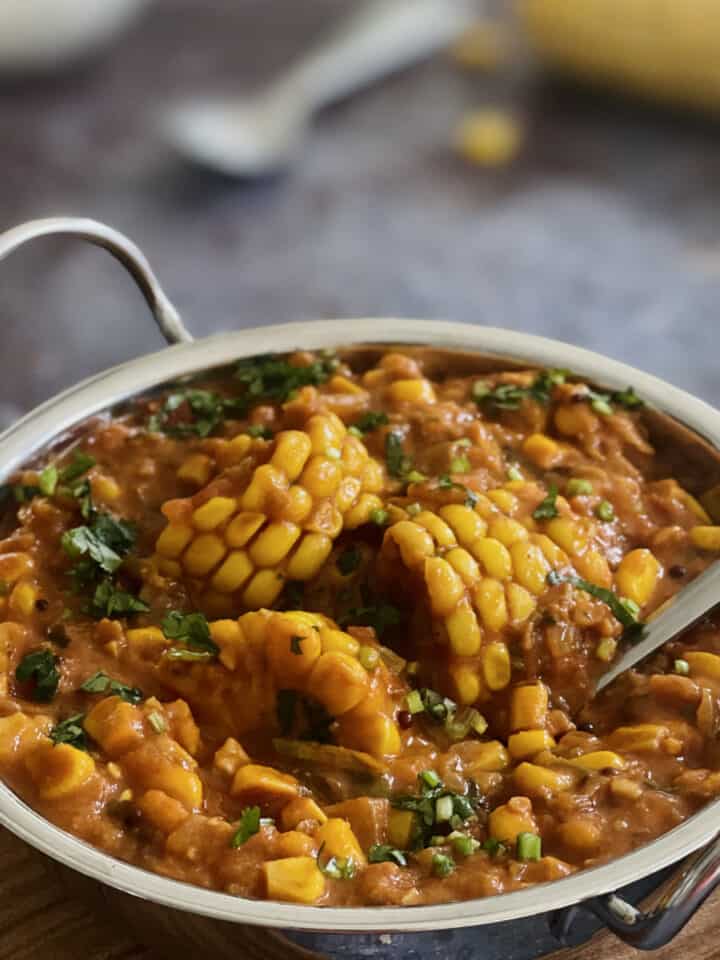 Sweetcorn Curry (Indian Vegetarian Recipe) — Love Incredible Recipes